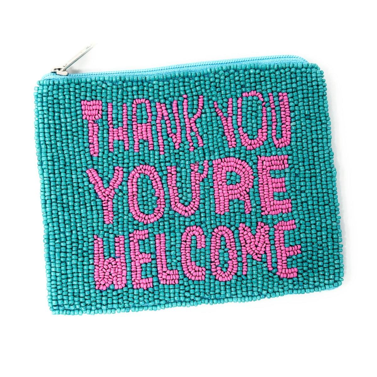 Twine and Love | Thank You, You're Welcome Beaded Pouch | Handmade ...