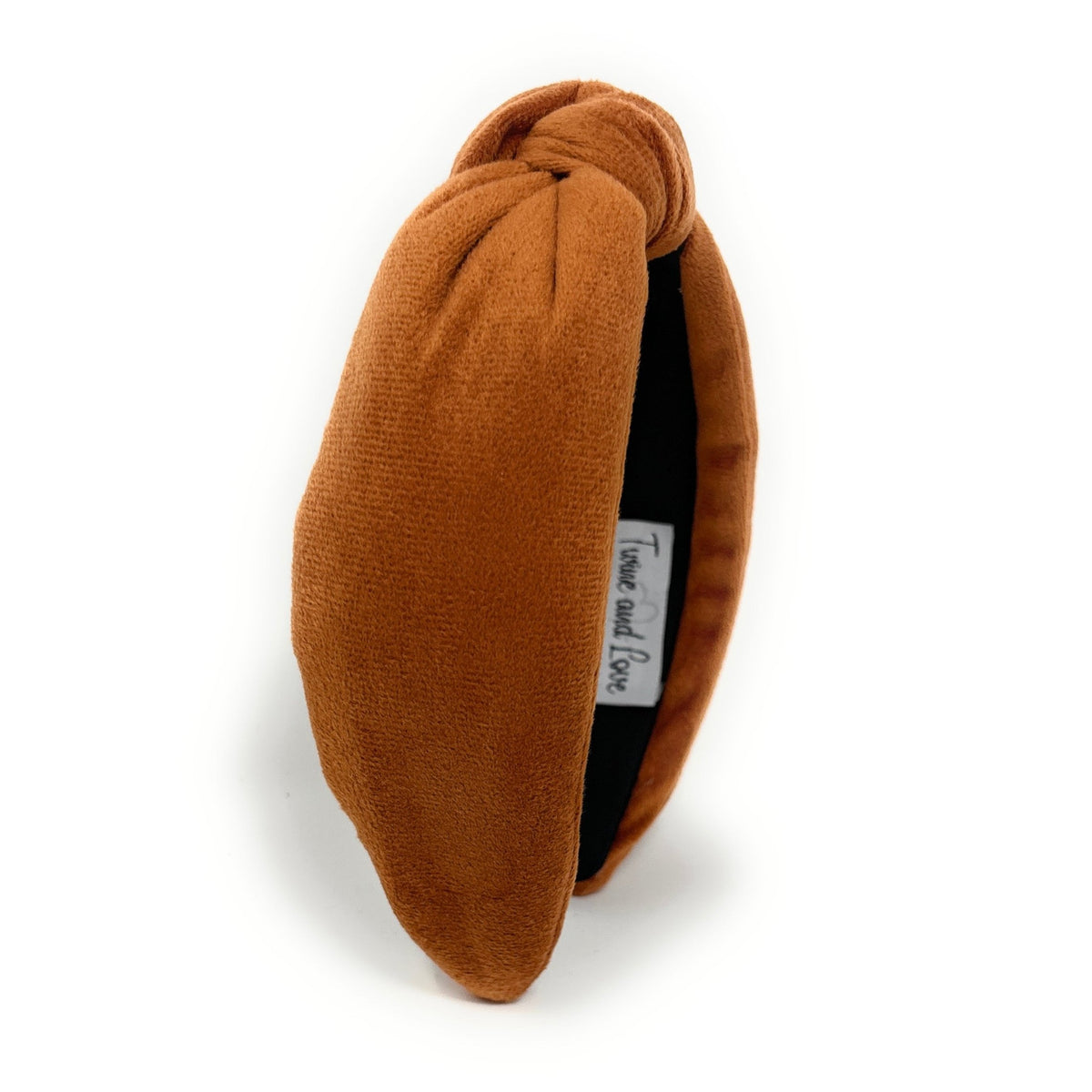 Twine and Love | Copper Color Velvet Top Knot Headband | Fall Hair ...