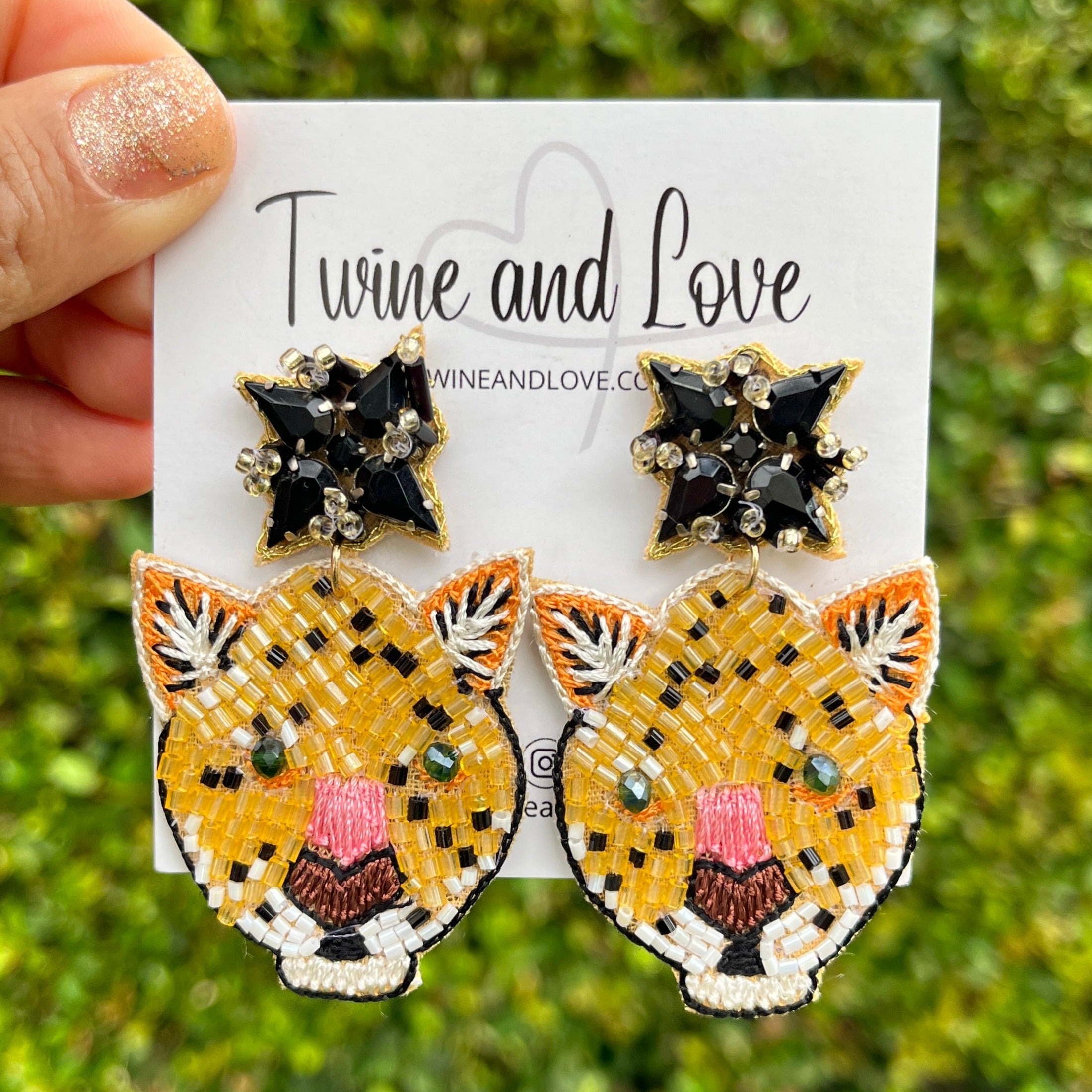 Twine and Love Handmade Pug Earrings Lightweight Custom Earrings