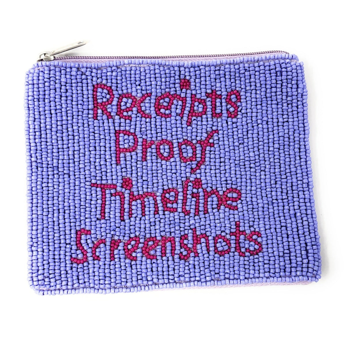 Twine and Love | Receipts Proof Beaded Pouch | Handmade Accessories