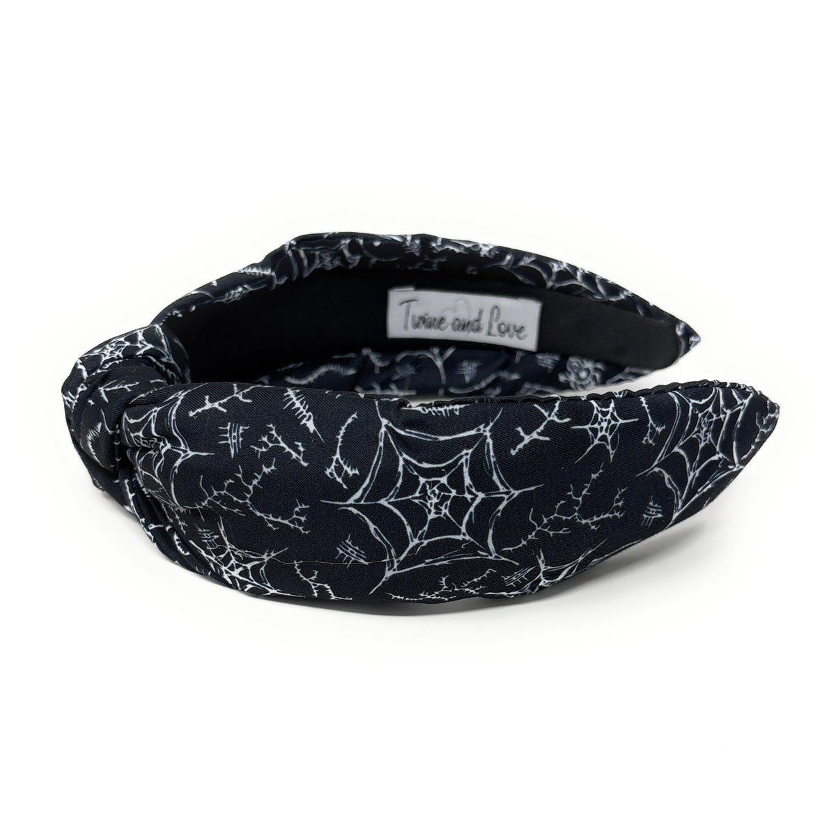 Spider Web Black Knotted Headband | Halloween Knot Headbands | Twine ...