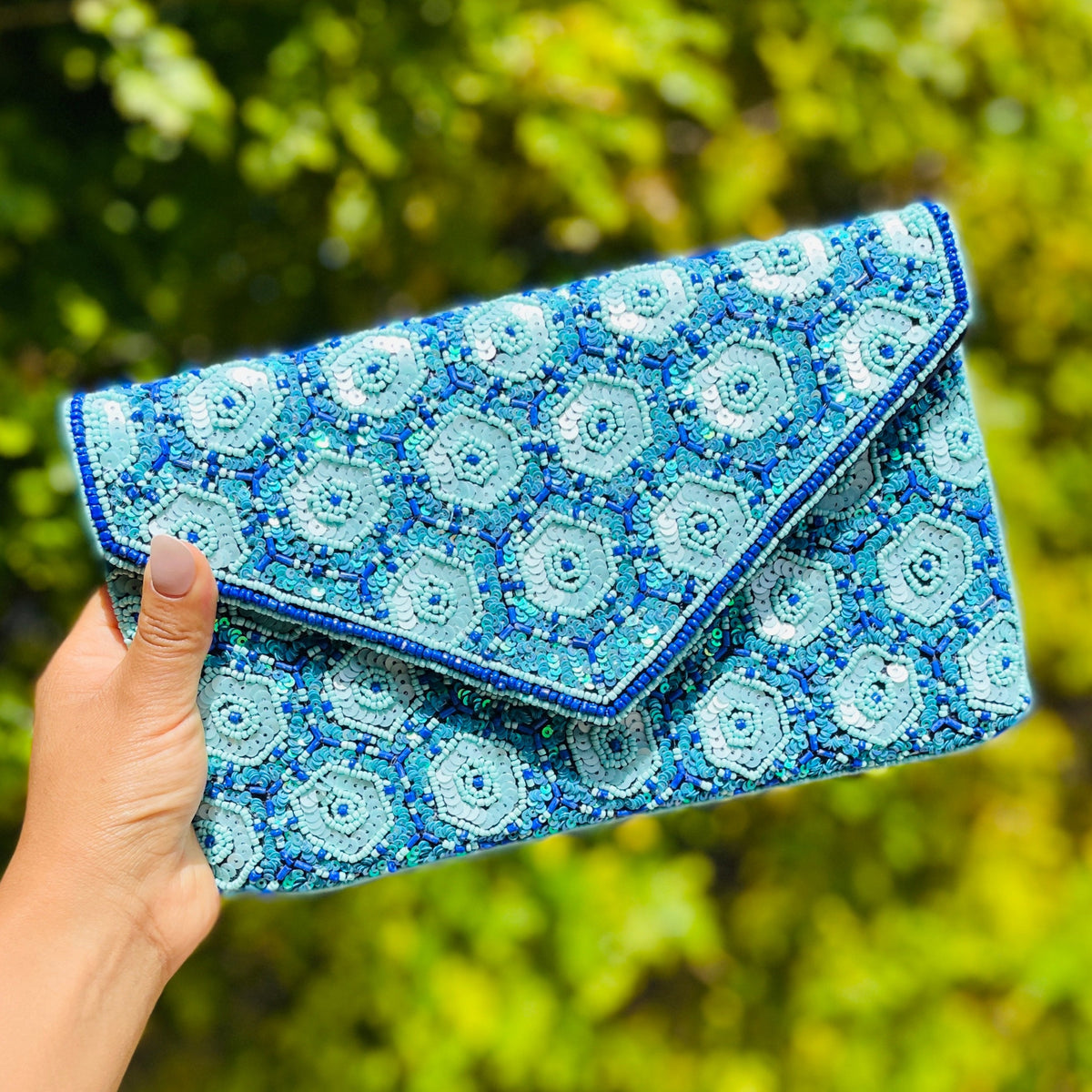 Beaded Clutch Purse, Party Beaded Clutch Purse, CrossBody Purse