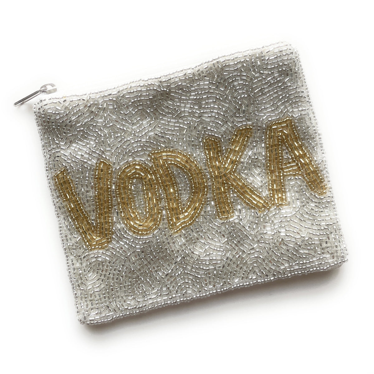 Vodka Coin Purse, Beaded Clutch Purse, Handmade Coin Purses, Coin Pouch
