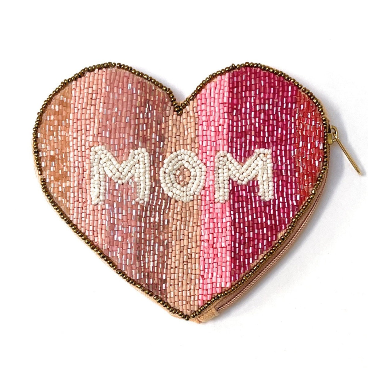 Twine and Love | MOM Beaded Pouch | Handcrafted Accessories for Mom
